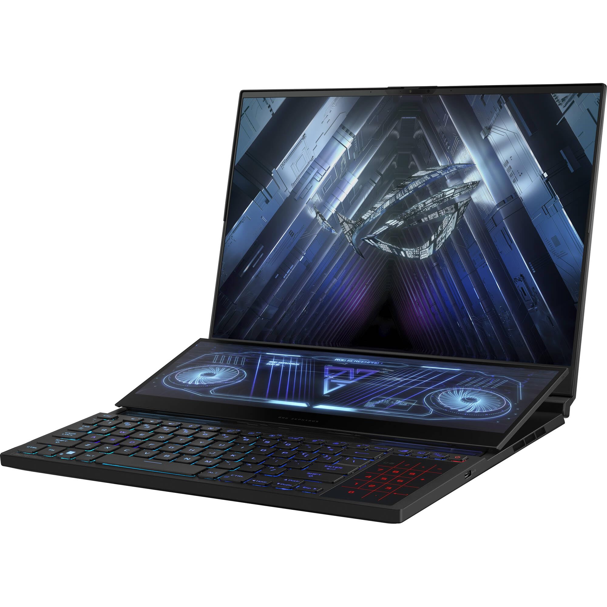 ASUS ROG Zephyrus Duo 16 Gaming & Entertainment Laptop (AMD Ryzen 7 6800H 8-Core, 32GB DDR5 4800MHz RAM, 2x2TB PCIe SSD RAID 1 (2TB), Win 10 Pro) with MS 365 Personal, Dockztorm Hub