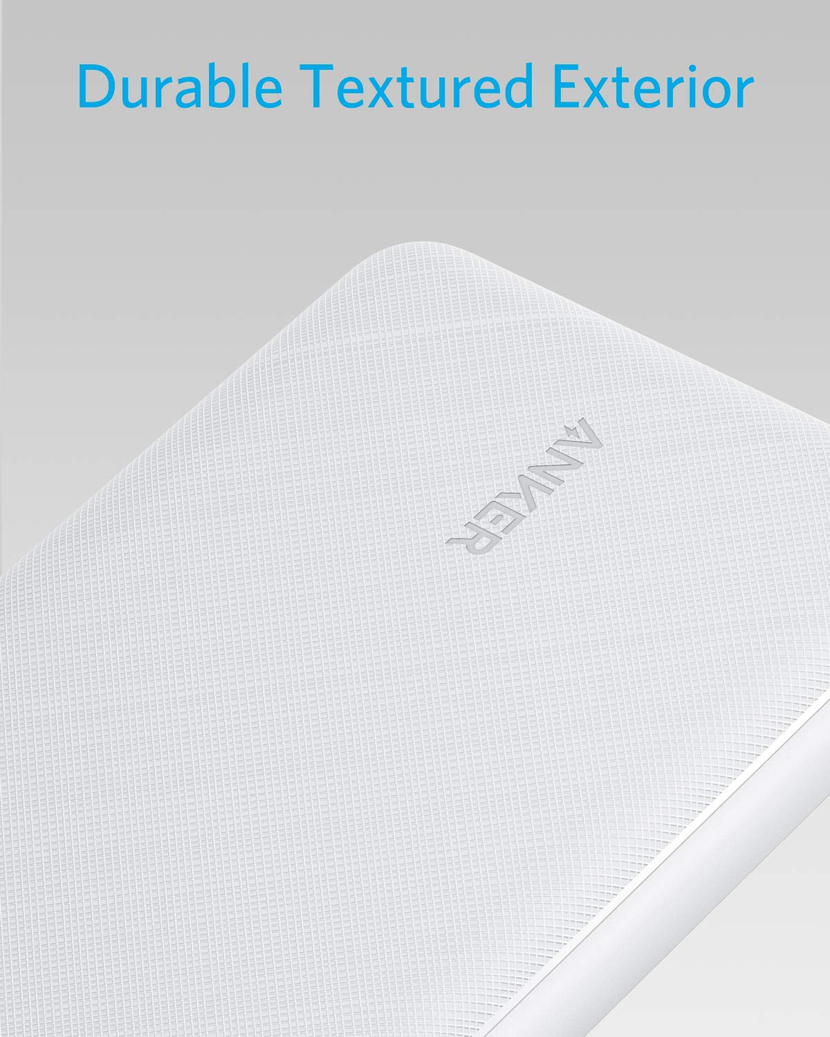 Anker Portable Charger, Power Bank, 20,000mAh Battery Pack with PowerIQ Technology and USB-C (Recharging Only) for iPhone 15/15 Plus/15 Pro/15 Pro Max, iPhone 14/13/12 Series, Samsung Galaxy (White)