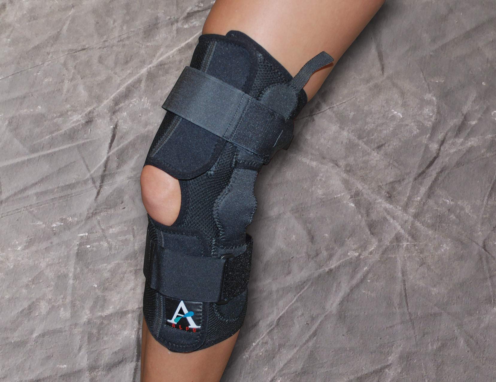ALPS Coolfit Knee Brace, Prevent or Reduce Severity of Knee Injury, Soft and Breathable, Wrap Around with Adjustable Hinges, X-Large Size