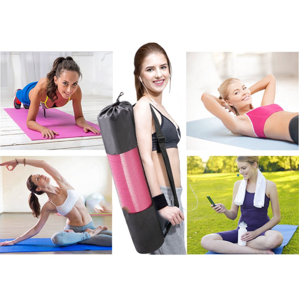 AlexGT Premium 4mm Thick Yoga Exercise Mat - Fitness Aerobic Gym Pilates Camping Mat - Non Slip
