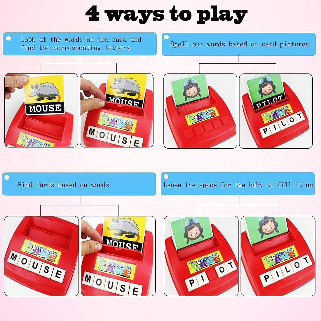 elecnewell Learn to Write Workbook, Numbers Letters Practicing Book Handwriting Educational Montessori Toy for Home Classroom Kindergarten Preschool Kids