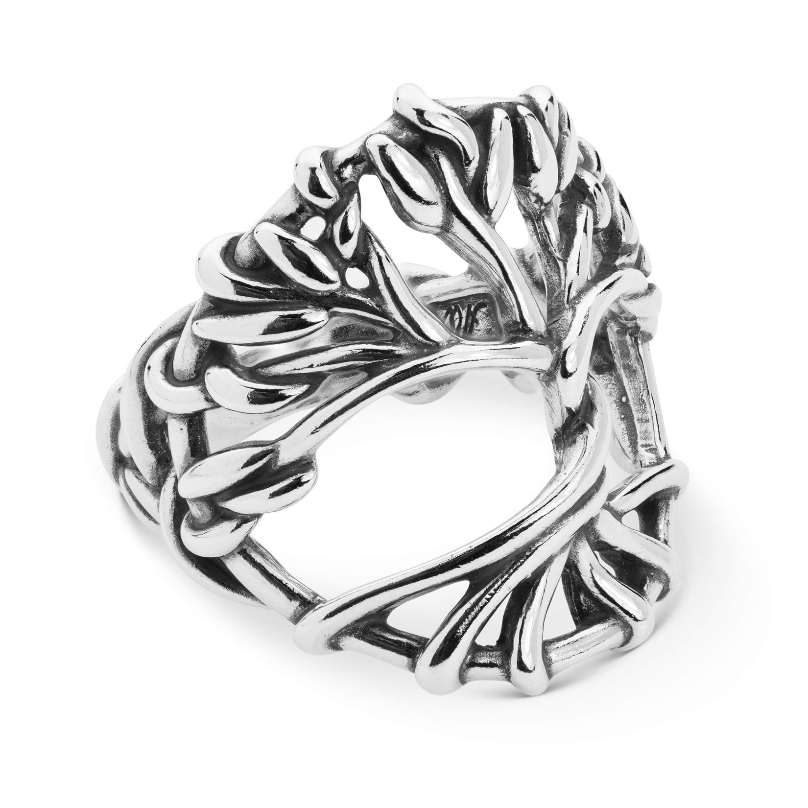 American West Sterling Silver Twisted Vine Tree of Life Ring Size 10