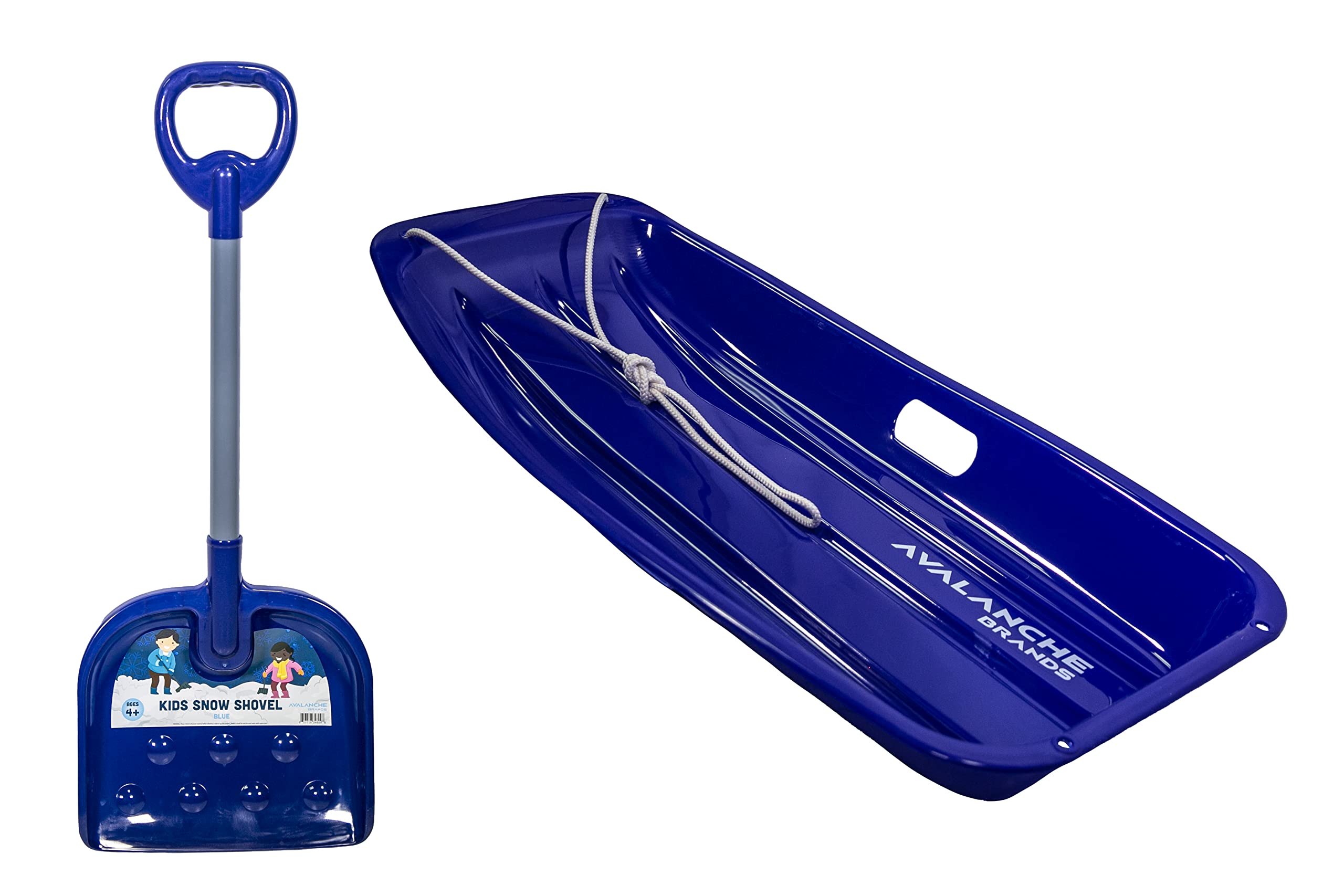 Avalanche Brands | 35" Toboggan & Shovel | Blue