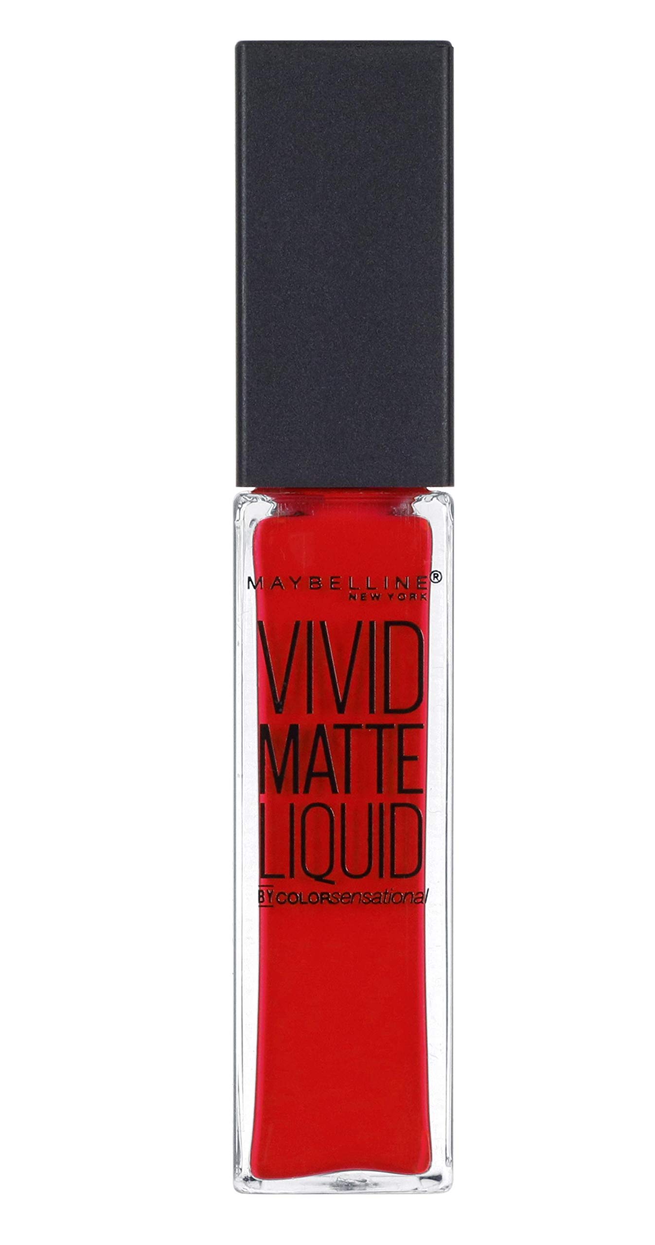 Maybelline New York Color Sensational Vivid Matte Liquid Lipstick, Rebel Red, 0.26 fl. oz.