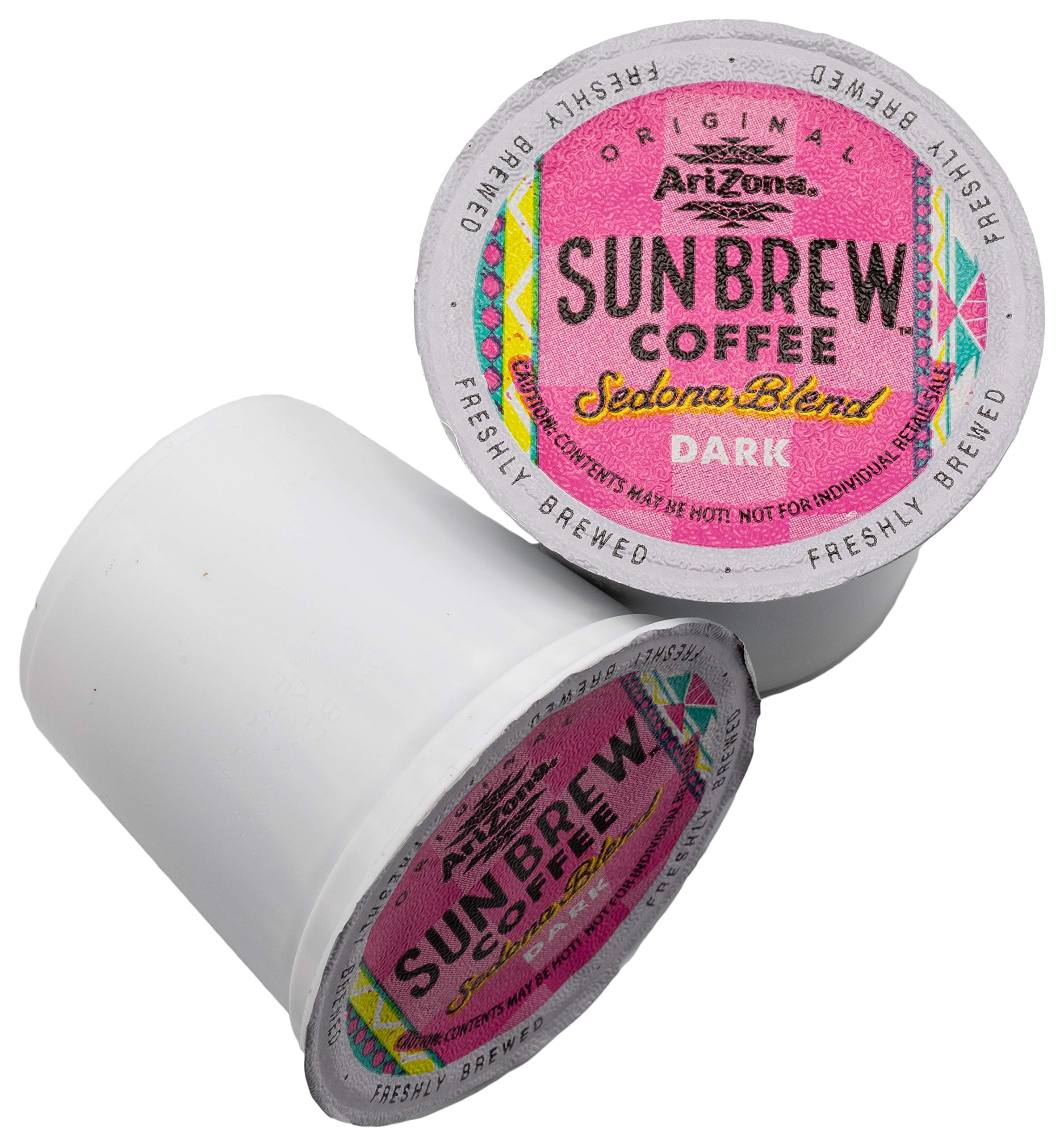 AriZona Sun Brew Coffee - Sedona Blend 36 Count Single Serve Cups - Dark Roast - Premium Arabica - Compatible with Keurig 2.0 K-Cup Brewers