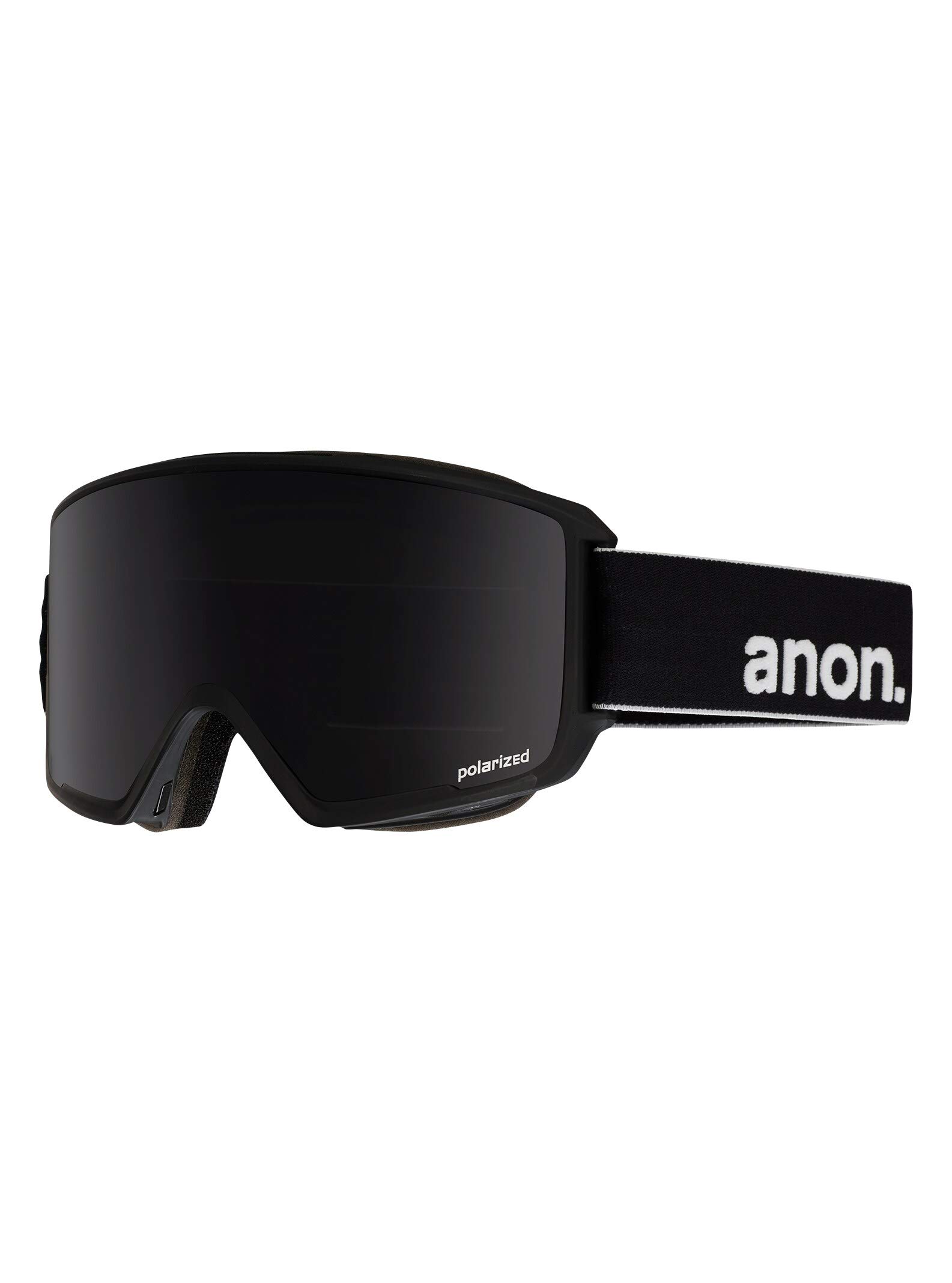 Anon Men's M3 Goggle, Black Frame Polar Smoke Lens; Spare Lens: Blue Lagoon, 194311, One Size