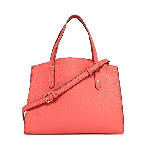 Anne Klein Bonded Curved Satchel with Card case, Watermelon