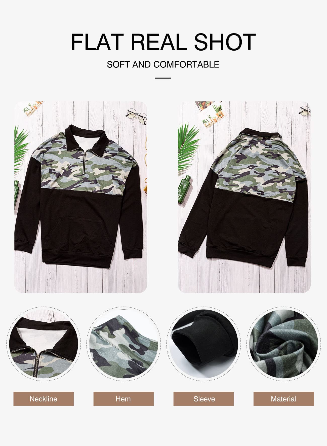 AlavQ Fall Long Sleeve Patchwork Floral Print Pullover Sweatshirt With Pockets For Women Tops Fahion 2022 Plus Size Clothing Black Medium
