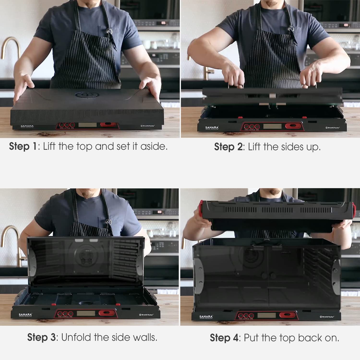 Brod & Taylor SAHARA Folding Food Dehydrator (Non-Stick Polypropylene Shelves)