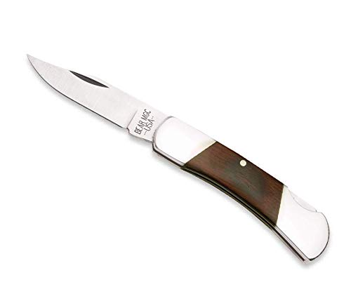 Bear & Son Cutlery Small Pocket Knife, 3-inch Gentleman's Knife, Rosewood Handle, High Carbon 2-1/8 Inch Blade (226R)