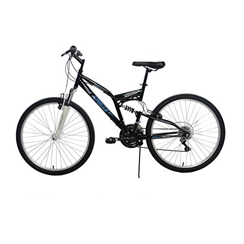 Apollo Ghost Full Suspension Mountain Bike, 26 inch Wheels, 18 inch Frame, Men's Bike, Black