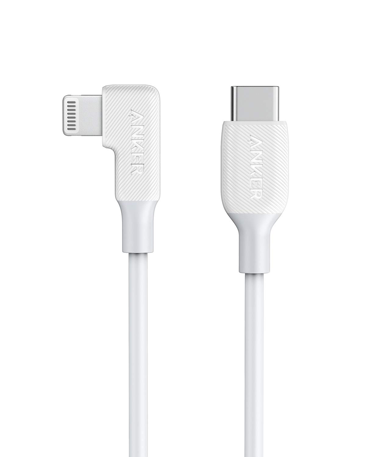 Anker USB-C to 90 Degree Lightning Cable (6 ft), MFi Certified, Supports Power Delivery for iPhone SE / 11 Pro/X/XS/XR / 8 Plus/AirPods Pro, iPad 8, iPod Touch, and More(Black)