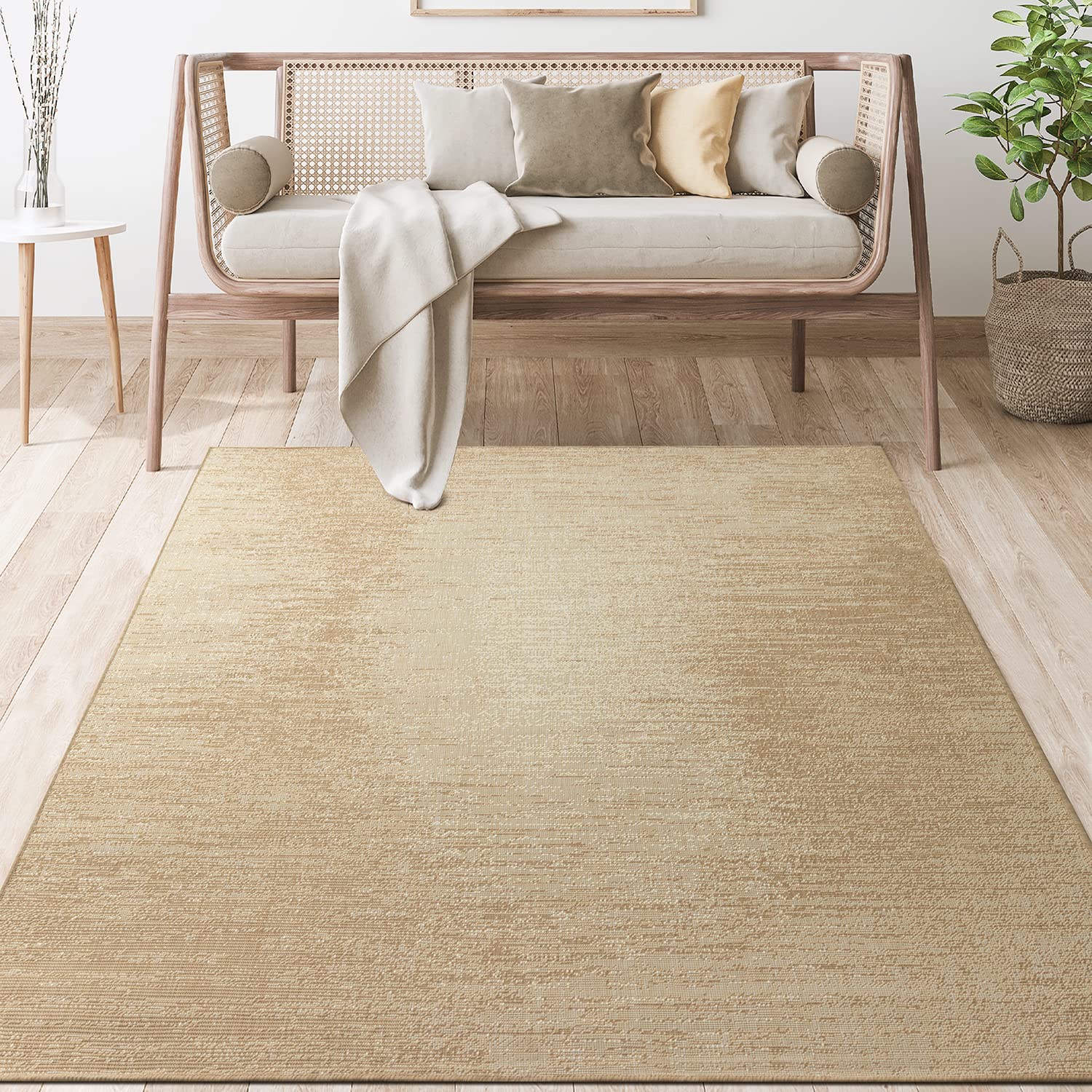 Antep Rugs Patio 5x7 Outdoor/Indoor Modern Abstract Area Rug (Blue, 5'3" x 7'6")