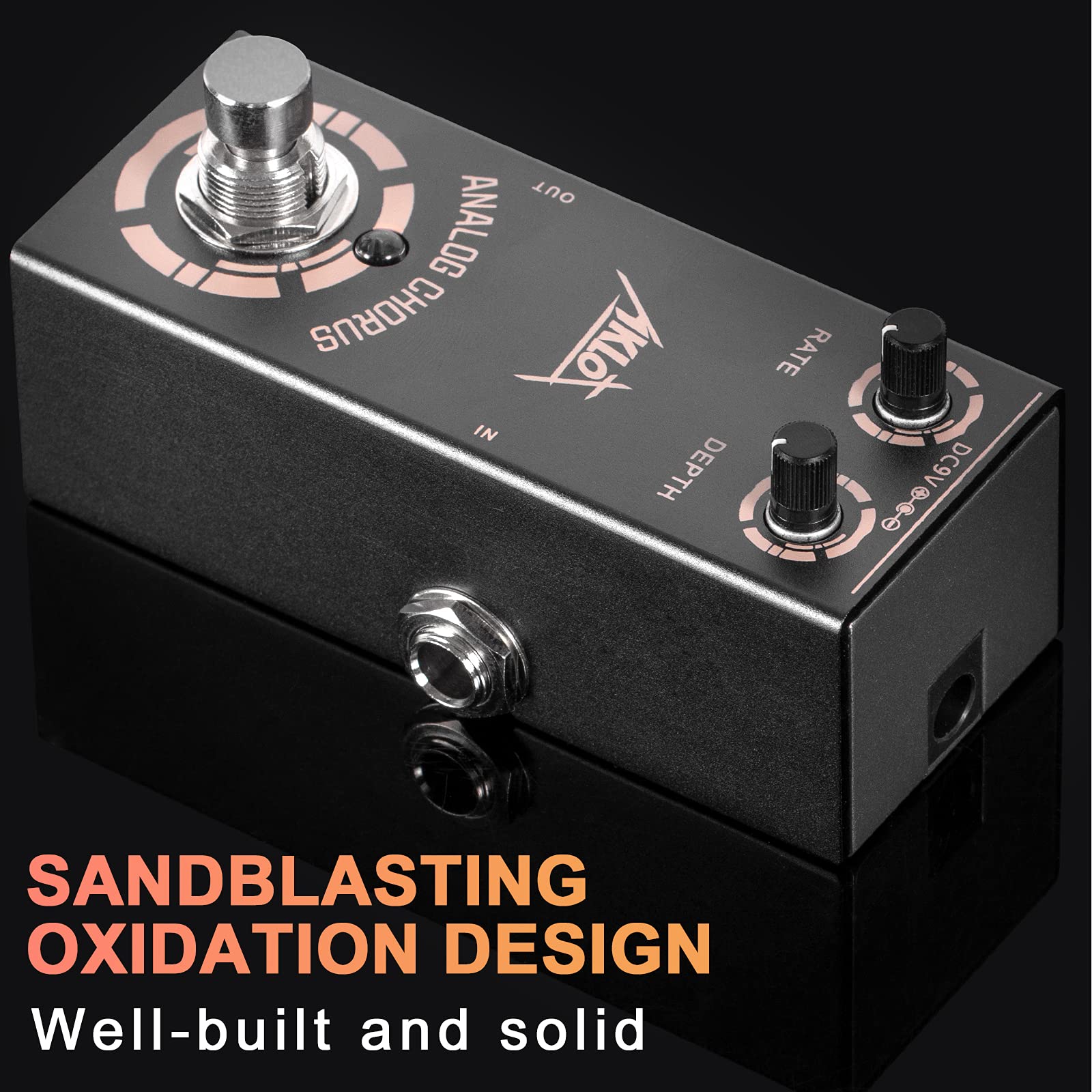 High Gain Distortion Guitar Pedal, AKLOT Electric Effects Pedals Mini Single Type DC 9V True Bypass