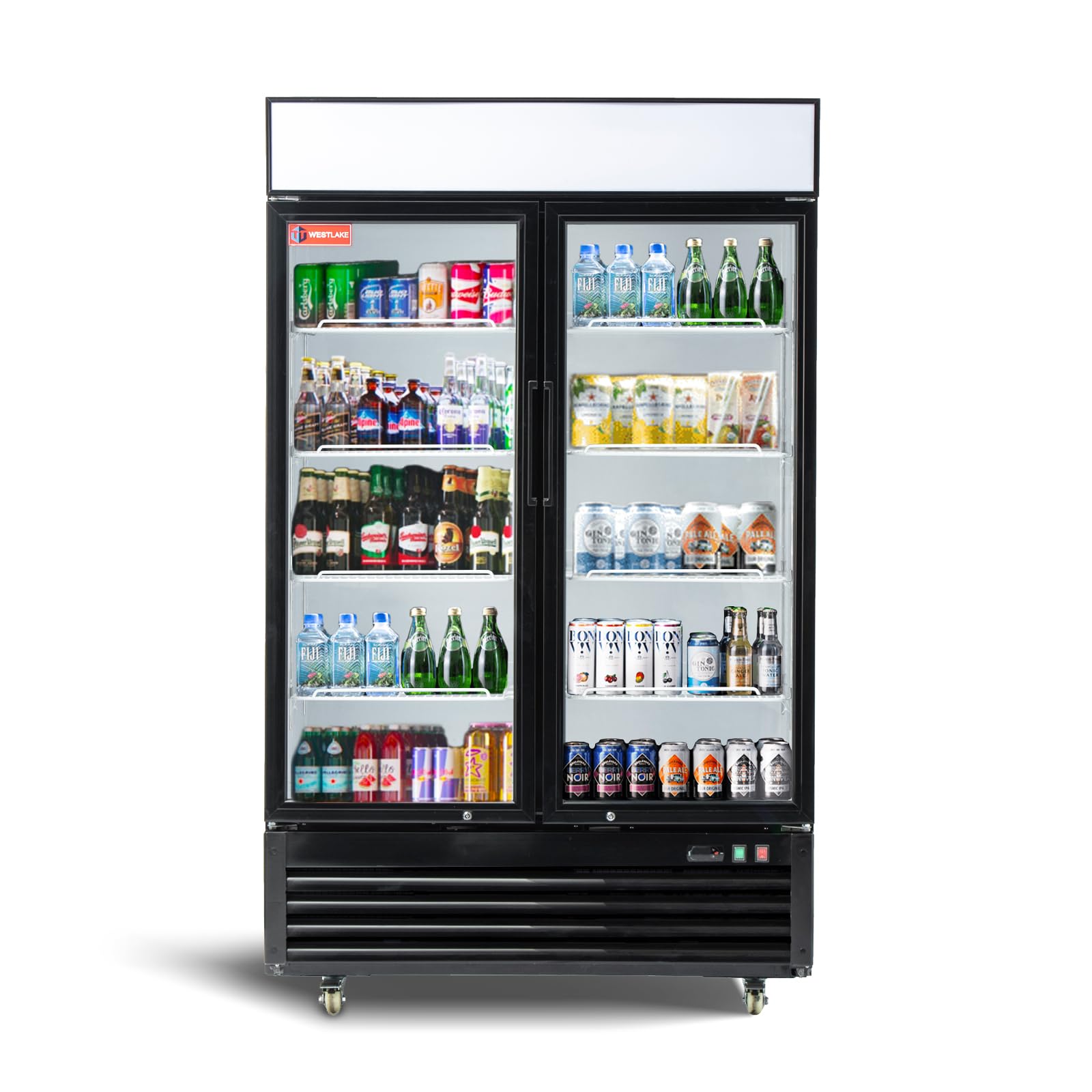 WESTLAKE Merchandiser Commercial Display Refrigerator Glass Door Section Reach-in Glass Door Upright Fan Cooling