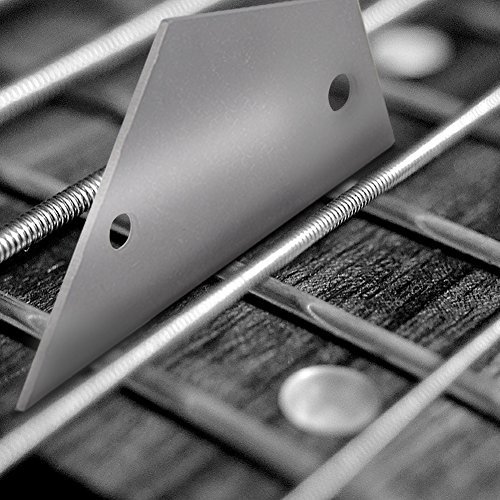 Guitar Luthier Tool Stainless Steel Fret Rocker Leveling Tool for Guitars Electric Bass Guitar Ruler, 4.13x1.96inch