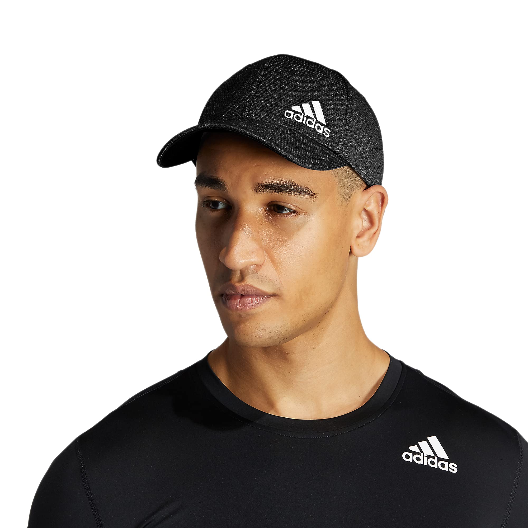 adidas Men's Release 2 Structured Stretch Fit Cap, Onix/Black, Large-X-Large