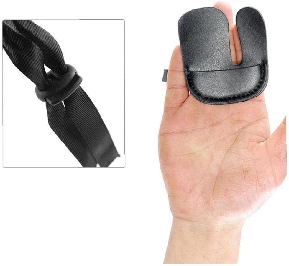 Archery Armguard Arrow Finger Tab Finger Saver Set Adjustable Straps Archer Shooting Arm Protector for Hunting Shooting jiangyu1994