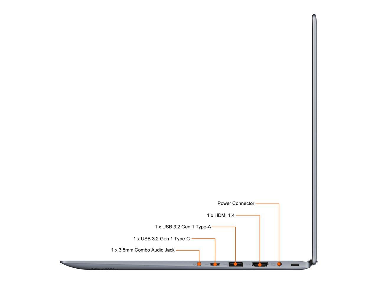 ASUS VivoBook Flip 14" Thin and Light 2-in-1 Touchscreen (4-Core Intel i5-10210U, 12GB RAM, 512GB PCIe SSD, Webcam, Stylus), Full HD Laptop, Backlit, Fingerprint, Wi-Fi 6, Windows 10 Pro (Renewed)
