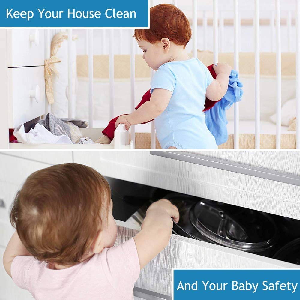 McKain Toilet Locks Child Safety - Bathroom Baby Proof Toilet Lid Lock for Children Under 3 Years No Tools Needed Easy Installation (2 packs)