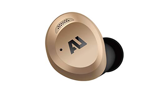 ausounds AU-Stream Hybrid Bluetooth True Wireless Hybrid Active Noise Cancelling Earbuds with Touch Controls, Wireless Charging Case, and Premium Dynamic Drivers, Gold