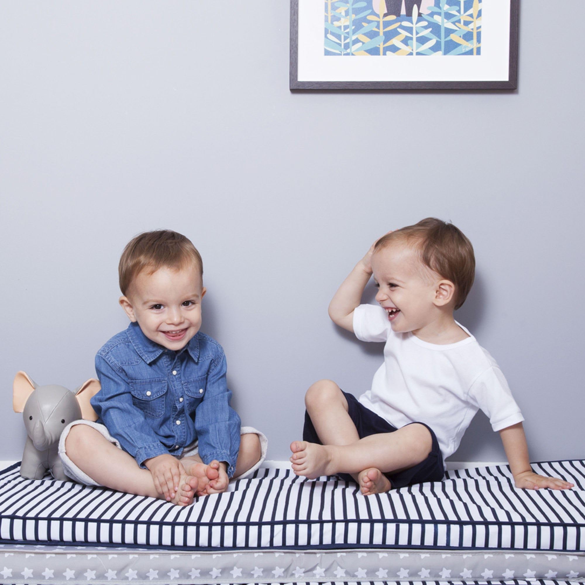BabyToLove Nap Mat | Easily Rolls Up, Includes Straps to Carry | Perfect for Traveling | Removable Cover | Pink Forest