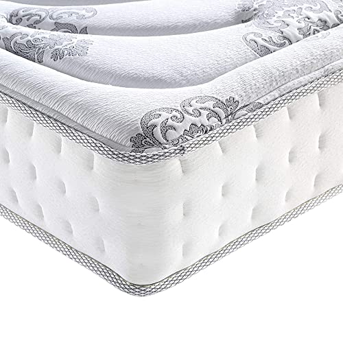 Classic Brands Decker Memory Foam and Innerspring Hybrid 10-Inch Mattress, Mattress in a Box, California King