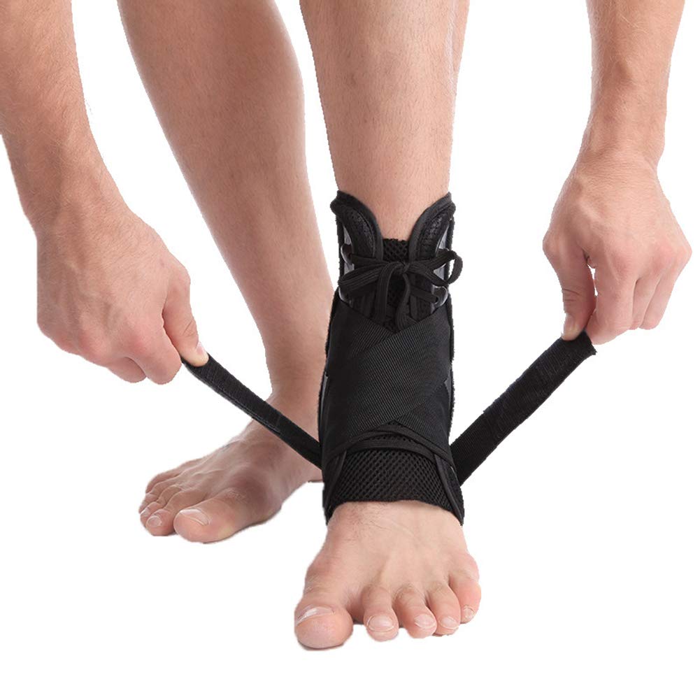Ankle Brace for Sprained,Adjustable Support Corrector Brace Foot Guard Sprains Injury Pain Protector Wrap,S