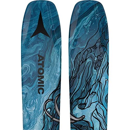 Atomic Bent 90 Skis Mens Sz 175cm Metallic Blue/Grey