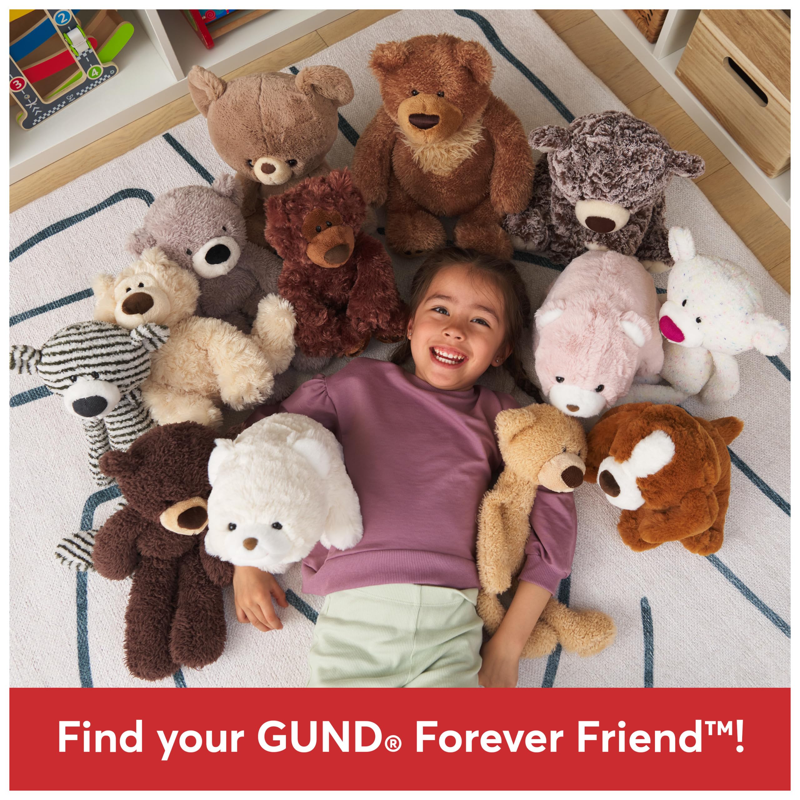 GUND Original Snuffles Teddy Bear, Premium Stuffed Animal for Ages 1 and Up, Ice Blue, 13”