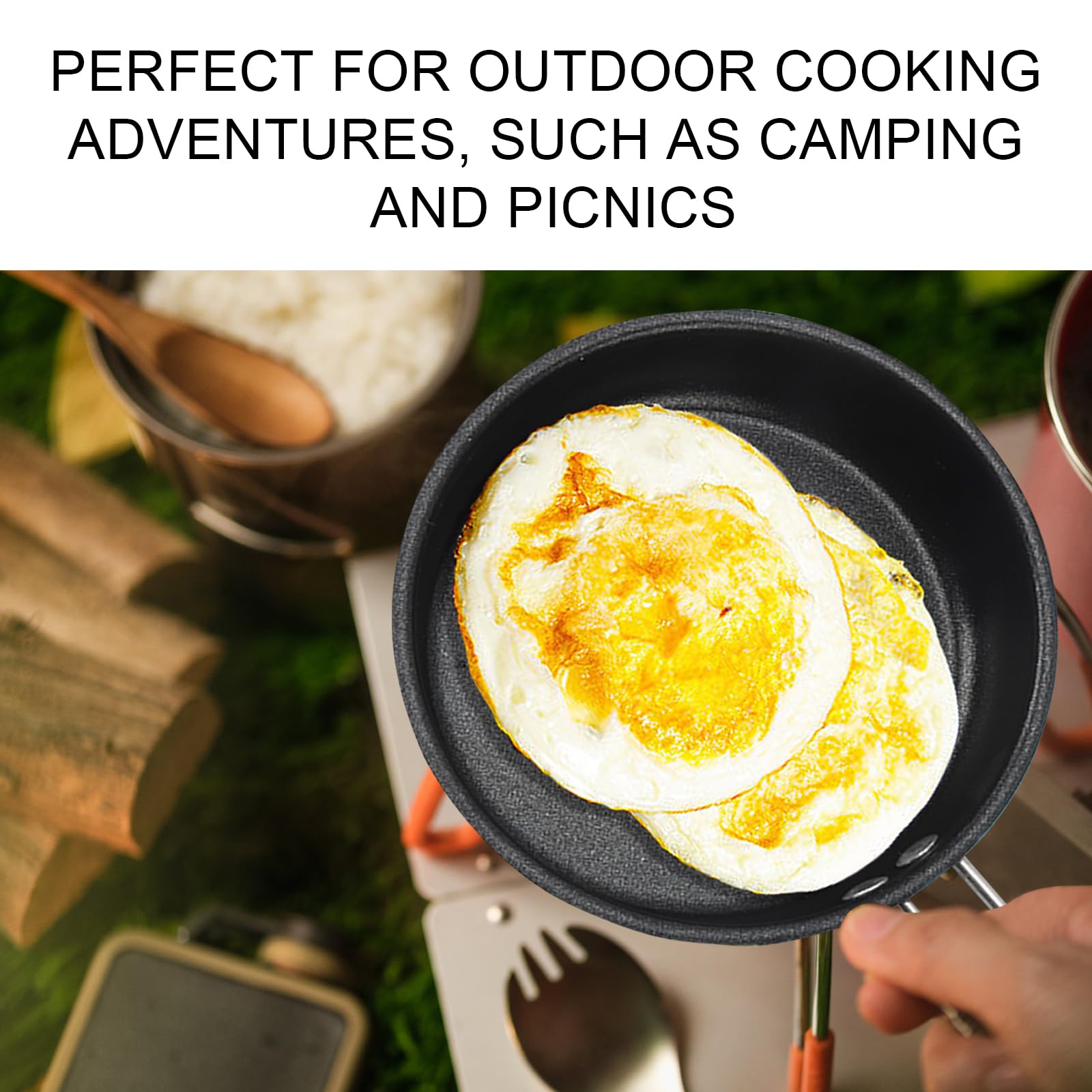 Rehomy Mini Nonstick Egg & Omelet Pan β 4.7β Single Serve Frying Pan/Skillet, Diamond Infused, Multipurpose Pan Designed for Eggs, Pancakes, Dishwasher Safe (4.7 Inch/12CM)