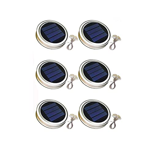HJHSH Set of 6 Outdoor Solar Lights, Hanging Solar Lights Backyard Star String Lights Multi-Coloured Waterproof for Home Garden Christmas Outdoor Decoration (Color : Colored Lights, Size : A)