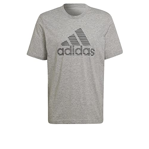 adidas Men's Standard Essentials Summer Pack Single-Dye , Medium Grey Heather, Large