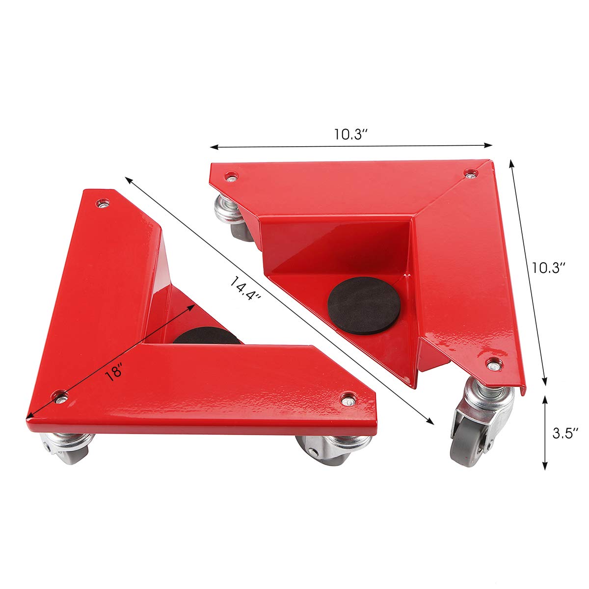 Amarite Desk and Cabinet Corner Mover Dolly, with 1320lbs Capacity(Set of 4)