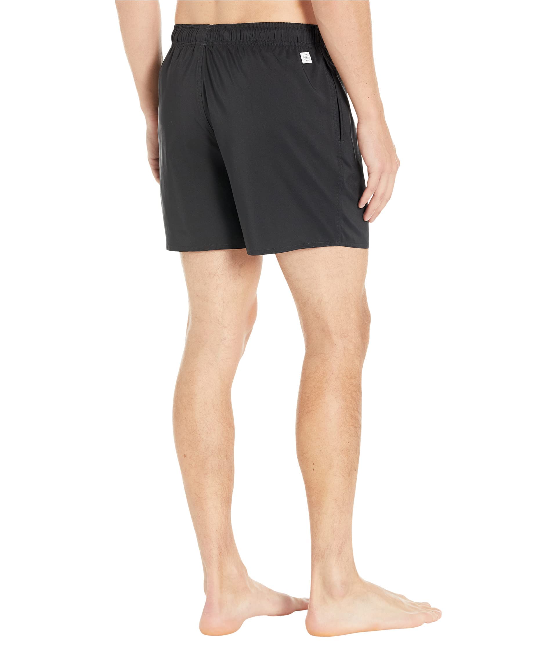 adidas Men's Standard Length Solid Swim Shorts, Black, Medium