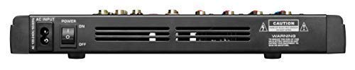 Audio2000'S AMX7342 Six-Channel Audio Mixer with USB Interface and Sound Effect