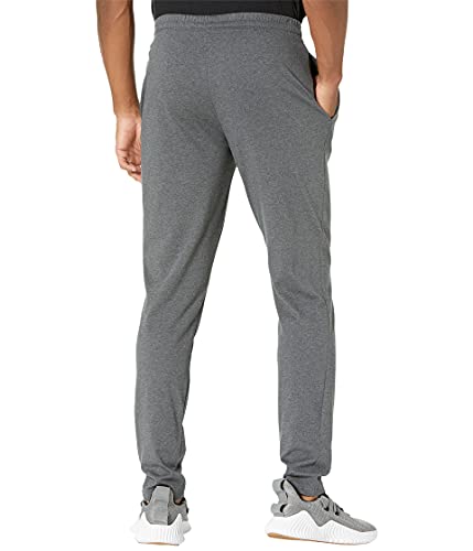 adidas Men's Tall Size Essentials Tapered Pants, Dark Grey Heather, Medium