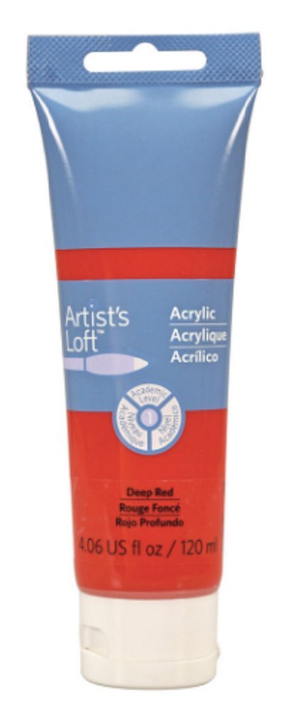 Artist's Loft Acrylic Paint, 4 oz (Deep Red)