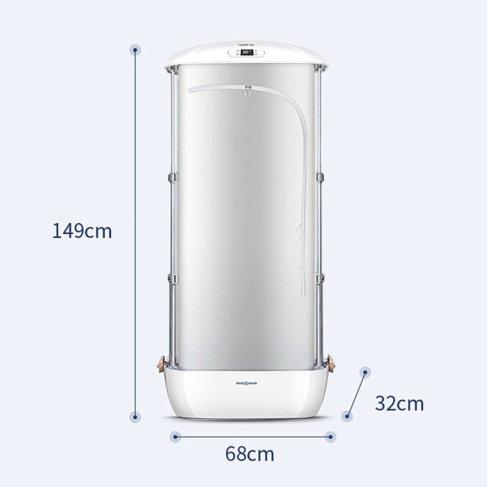 bofnold Electric Clothes Dryer, Automatic Ironing Machine, Portable Steam Drying Smart Machine, Ironing Clothes Folding Wrinkle Removal Machine with Remote Control, Foldable