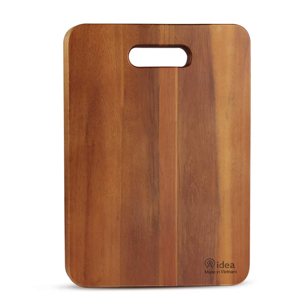 Aidea Wood Cutting Board, Cutting Boards for Kitchen Wood with Handle Large 16x12x0.75Inch