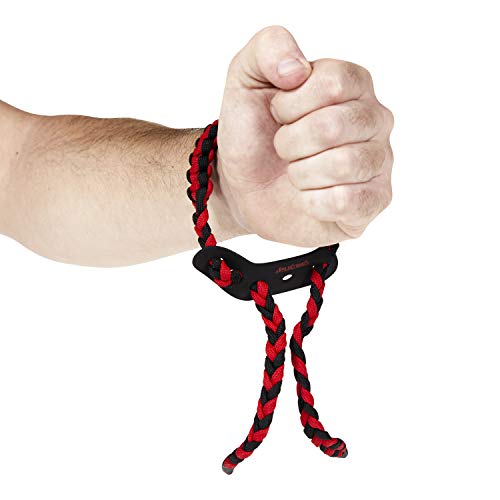 Allen Paracord Braided Wrist Bow Sling, Black/Red
