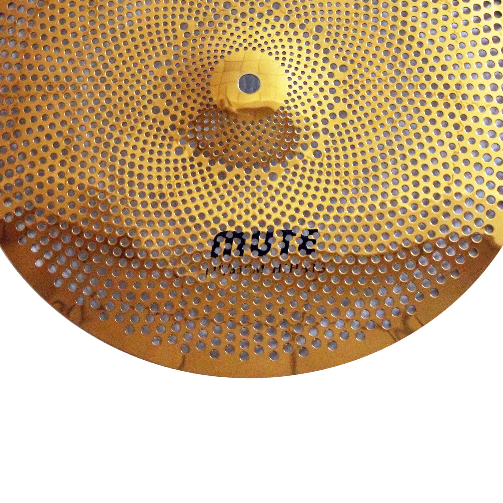Arborea Low Volume Cymbal Mute Cymbal Golden 14" Hi-Hats Cymbal Drum Quite Cymbal For Practice (14"Hi-Hats)