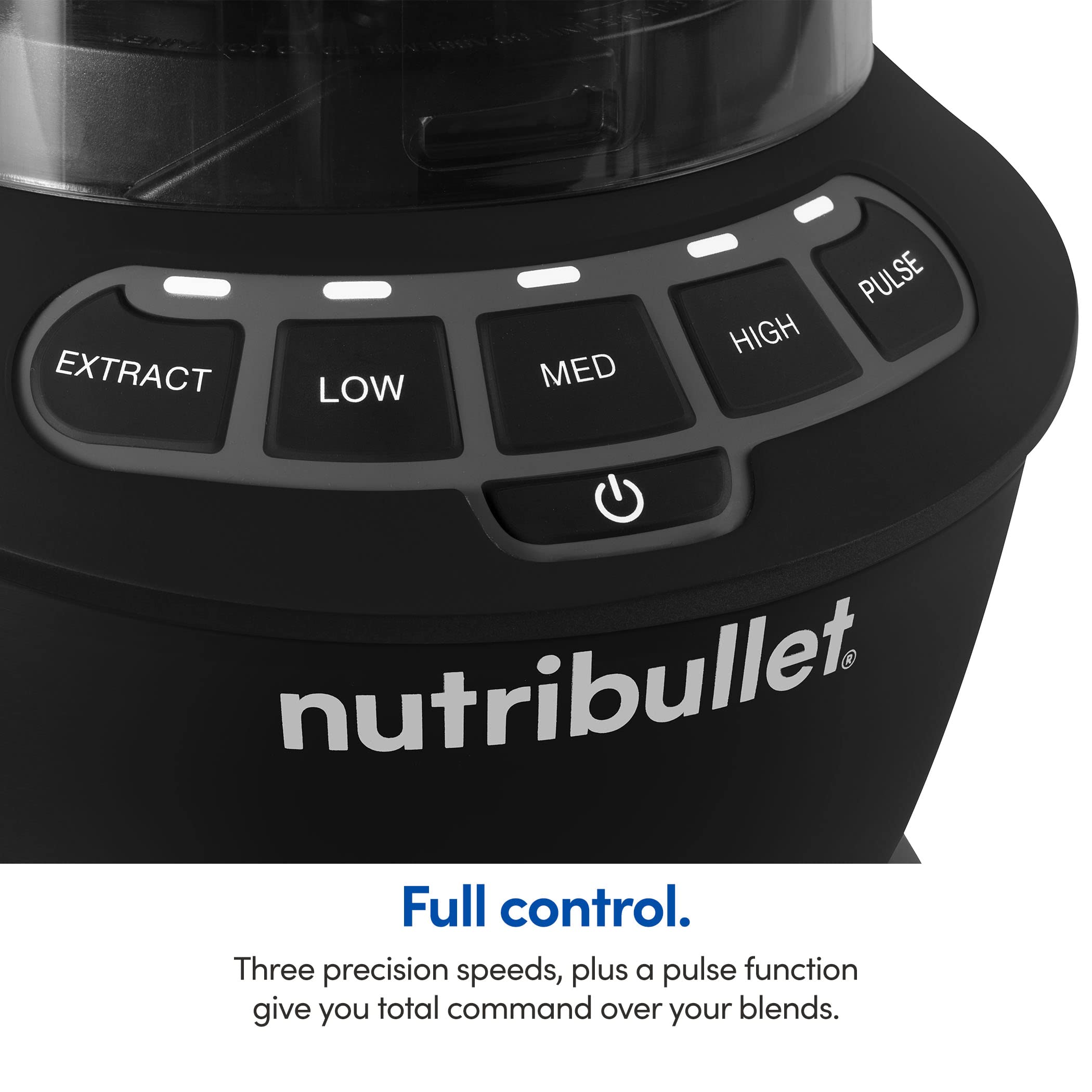 nutribullet Full-Size Blender Combo 1200W –Matte Black & 24 oz Travel Cup with To-Go Lid, Clear/Black,1 Count (Pack of 1)