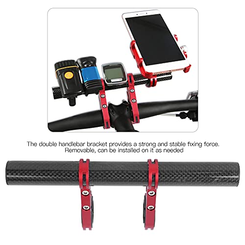 Aluminum Alloy Multi‑function Extension Bracket Durable for MTB for Road Bike for Adult Bikes for Folding Bike(red)