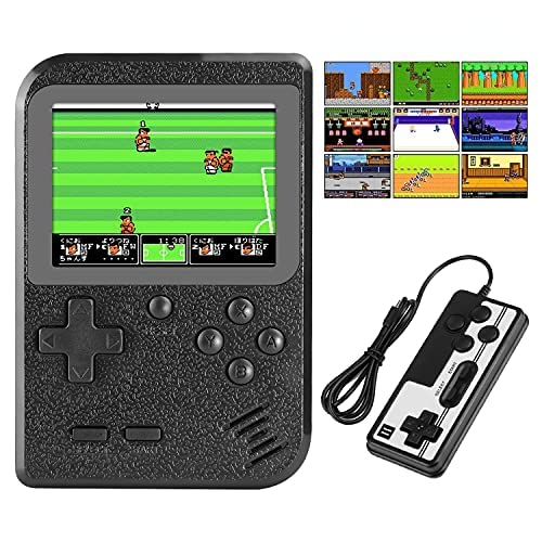 JAMSWALL Retro Handheld Game Console, Portable Retro Video Game Console with 400 Classical FC Games 2.8-Inch Screen 800mAh Rechargeable Battery Support for Connecting TV and Two Players(Black)ā¦