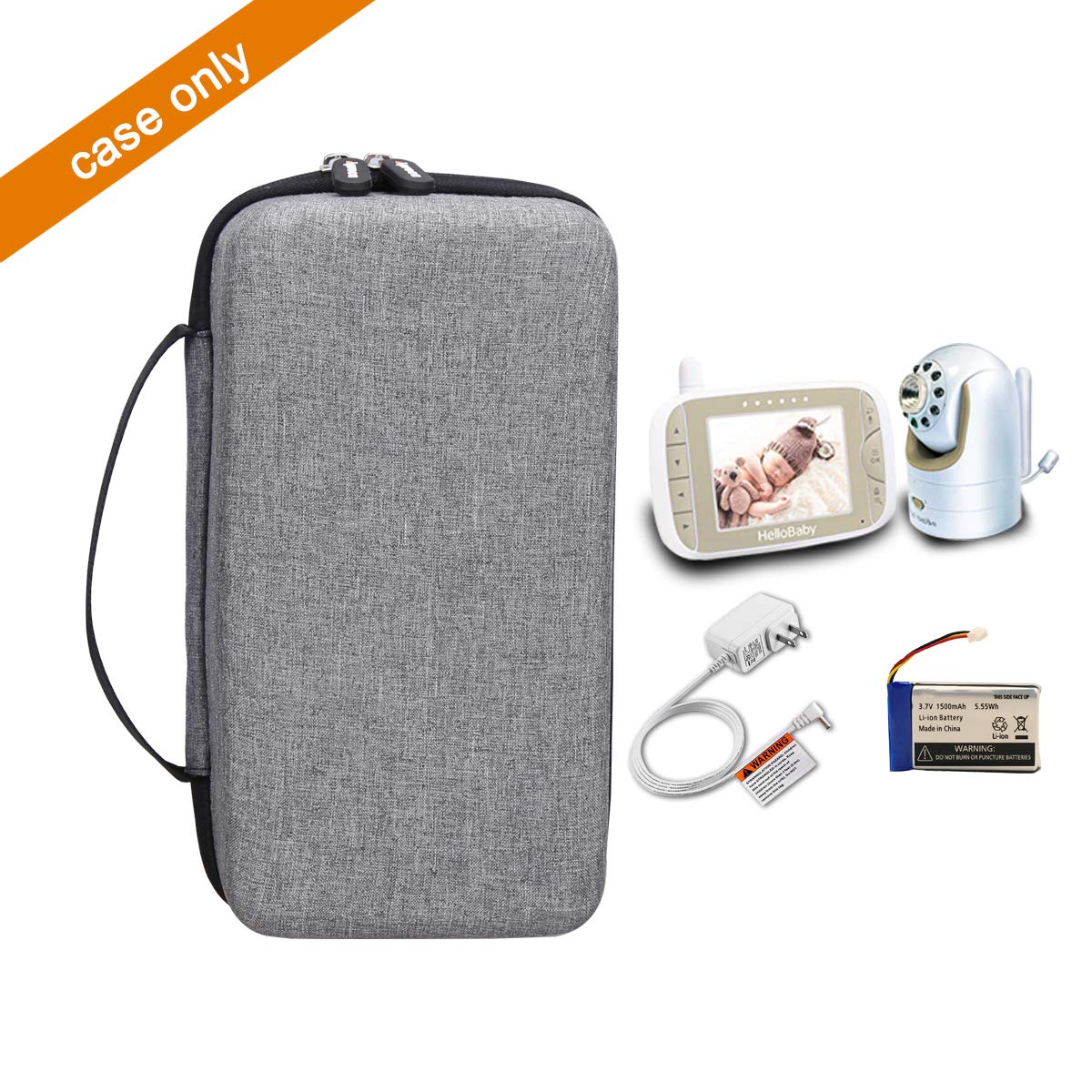 Aproca Hard Carry StorageTravel Case for Infant Optics DXR-8 Video Baby Monitor