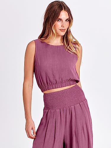 ANRABESS Women's 2 Piece Linen Lounge Set Casual Matching Pants Jumpsuit Summer Beach Travel Vacation Trendy Outfits X-Large