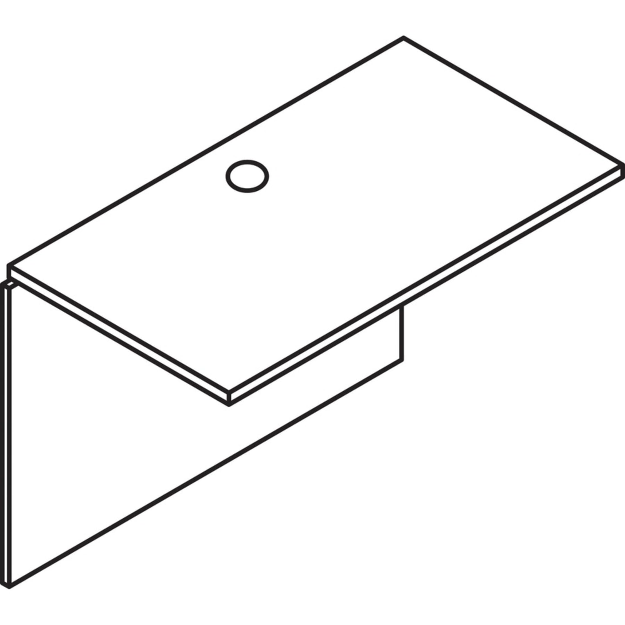 HON 10500 Series Bridge, Sterling Ash