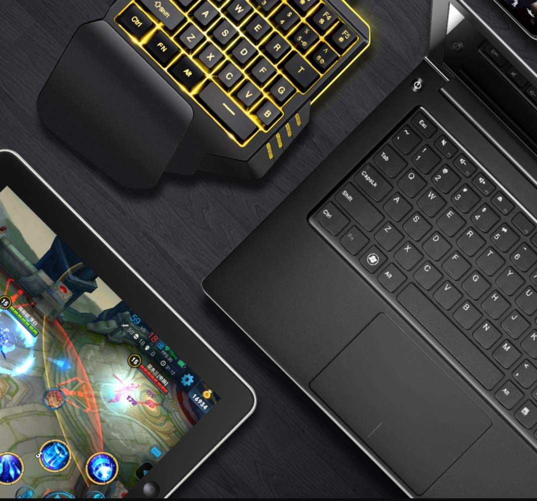 ASAY4u One Handed Keyboard | Gaming keypad | RGB LED Backlit, Macro Keys, 35 Keys for One Handed Gaming Keyboard