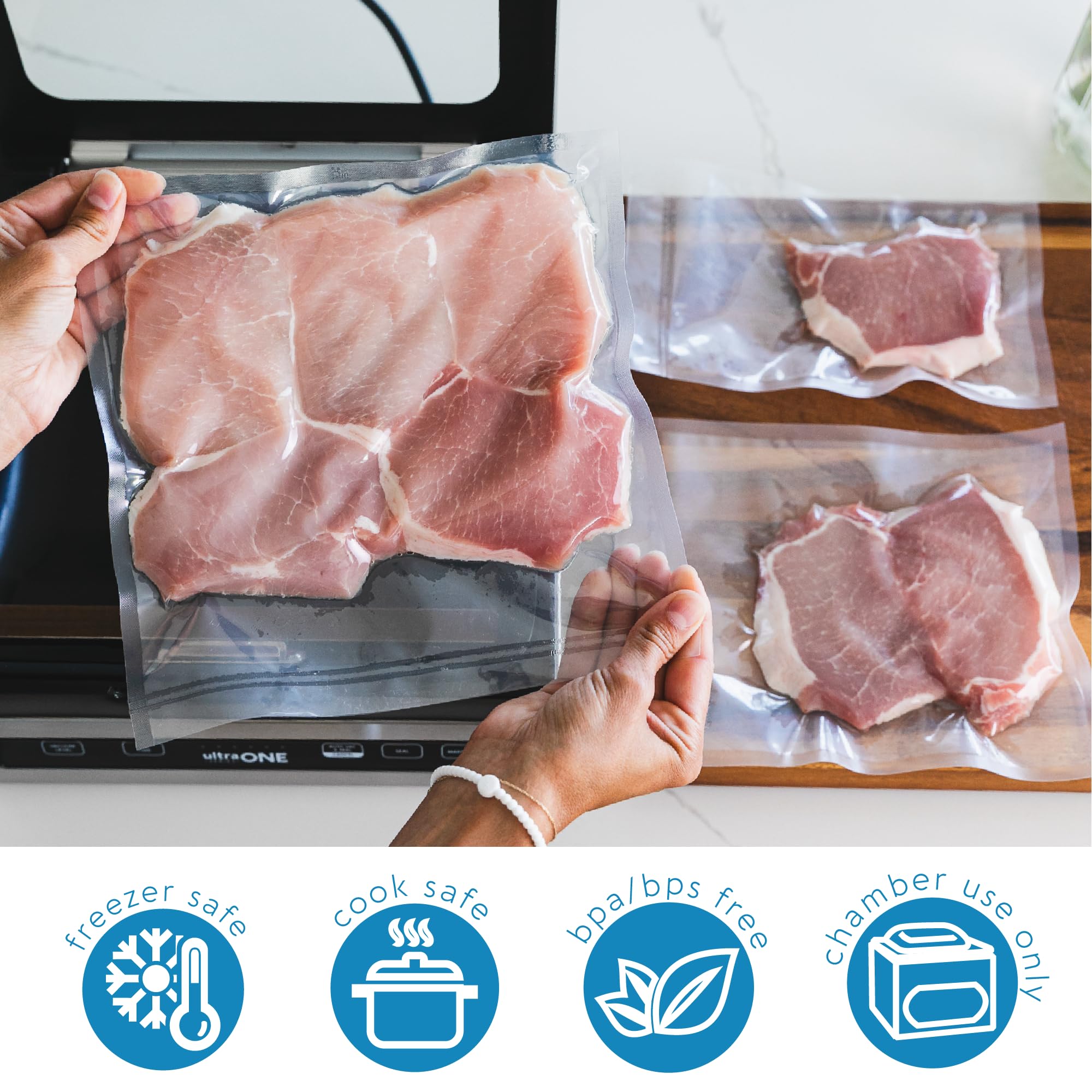 Avid Armor β Chamber Machine Pouches 3.5mil, Pre-Cut Chamber Vacuum Sealer Bags, Heavy Duty Seal Pouch, BPA-Free Chamber Sealer, Assorted Size Pack, 6"x8", 8"x10", 10"x10" - Pack of 300
